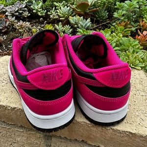 Nike | Shoes | Nike Dunk Low Womans Fierce Pink And Black Shoes ...